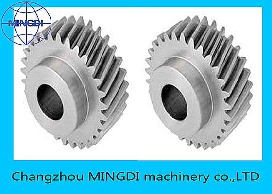 Forged , Machined , Heat Treated Single Helical Gear Bevel Wheel OEM