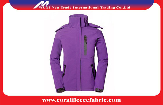 Women Waterproof Outdoor Jackets / Breathable Fancy Camping Jackets with Hood