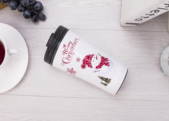 Anti - Spill Plastic Portable Suction Travel Mug 12 Oz For Gift And Drinking