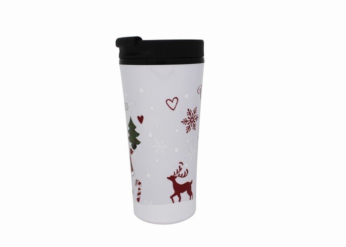Anti - Spill Plastic Portable Suction Travel Mug 12 Oz For Gift And Drinking