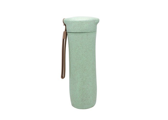 Wheat Straw Safe Sports Drink Bottles , Leak Proof Hot And Cold Water Bottle 
