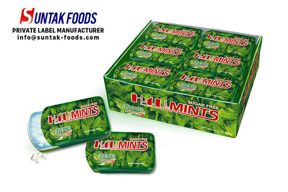 Special Taste Sugar Free Lozenges Without Aspartame / Bulk spearmint flavor Candy
