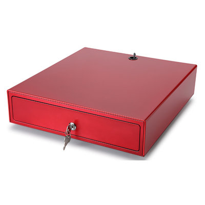 Red new small smart 330 cheap metal Fashion Modern money box POS terminal cabinet cash register drawer parts manufacture
