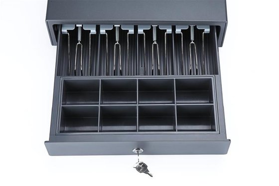 Red new small smart 330 cheap metal Fashion Modern money box POS terminal cabinet cash register drawer parts manufacture