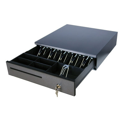 6KGS 405W*420L*100H(mm) heavy duty cashier storage carbinet for supermarket POS cash drawer popular with 5 bill 8 coins