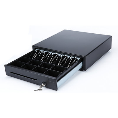 Heavy Duty Bearing Rollers with 5 Bill 8 Coins Tray Money Lock Storage 410x415x100 for Point of Sale System Cash Drawer
