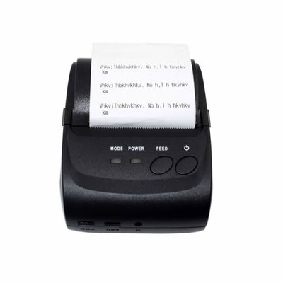 Black Outdoor Recaipt Printer Handheld 2 inch Mini Mobile Android Ticket 58mm Portable Bluetooth Thermal Printer
