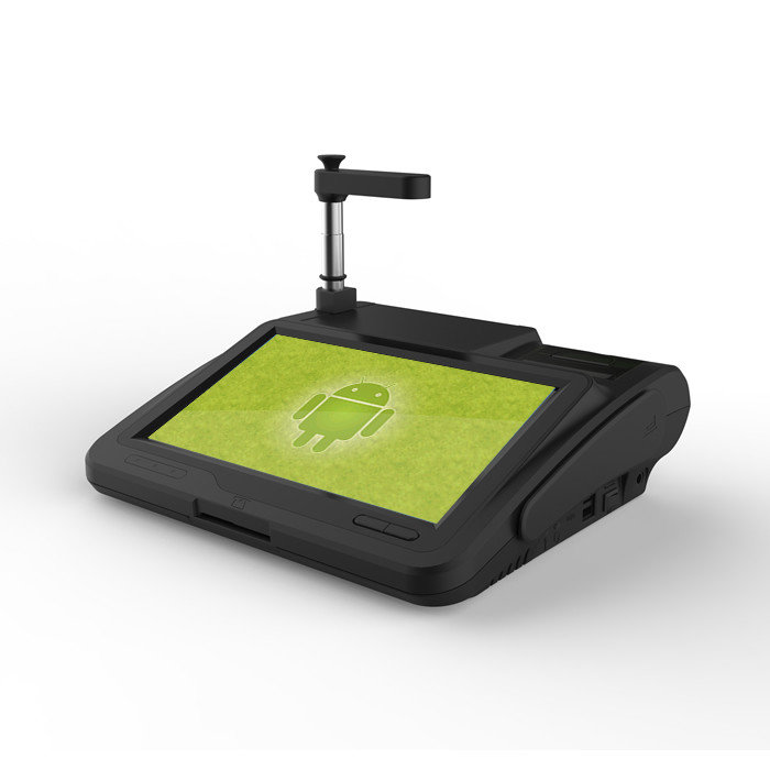 Black Color Portable Android Mini All in One POS System Terminal with 58 Thermal Printer 2D QR bar code scanner camera