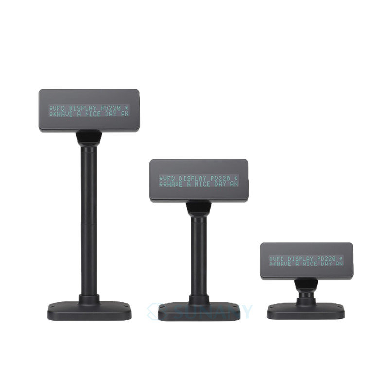 RS232 Serial Port high quality cheap china VFD Pos system terminal Customer Pole Display for supermarket retail shop