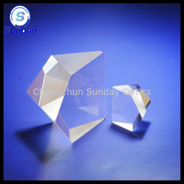 0.5mm-600mm Roof Prism Optical Prism Bk7k9 Sapphire Fused Silica ZnSe CaF2 Si Ge  Coated AR, HR, Al, Silver, Gold