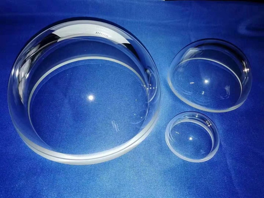 High precison Dome Lenses bk7 k9 fused silica sapphire 3mm to 400mm AR Coated