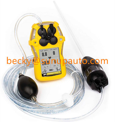 Honeywell GasAlertQuattro 4-Gas Detectors QT-XWHM-R-Y-NA % LEL O2 H2S CO Rechargeable Version Yellow Housing