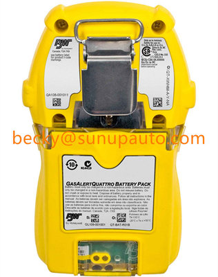 Honeywell GasAlertQuattro 1-Gas Detectors QT-X000-R-Y-NA O2 Rechargeable Battery Yellow Housing