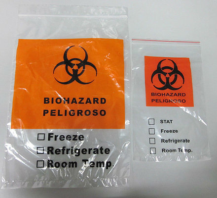 Specimen biohazard bags