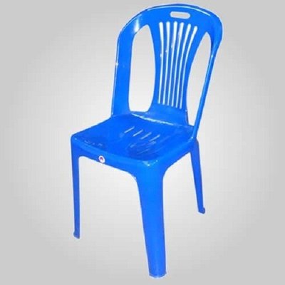 plastic  chair   blue