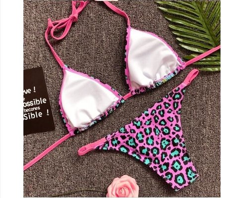 Swimwear button 2018 Sexy Bikinis women swimsuit brazilian woman Bandeau Push up Vintage Bikini Set Biquini beachwear supplier
