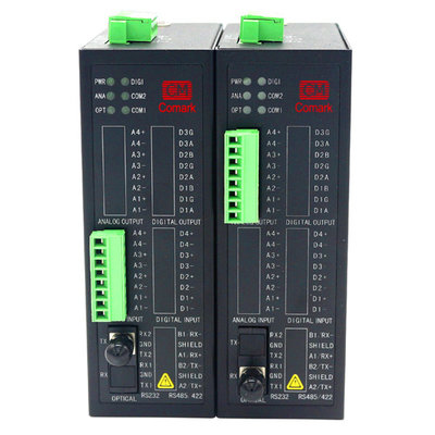 Din Rail Industrial Ethernet To Fiber Media Converter Multimode / Single Mode