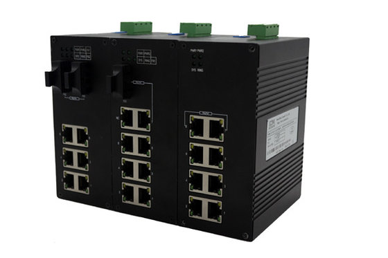6~8 Fast Ethernet Industrial Network Switch With Redundant Dual DC Power Inputs