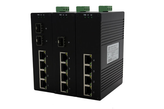 12~48V DC Power Unmanaged Network Switch , 10 Gigabit Ethernet Switch