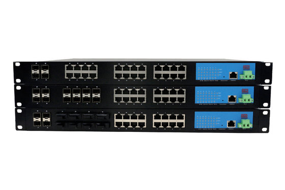 100M Modularized 28 Port Gigabit Managed Switch For Industrial Environment