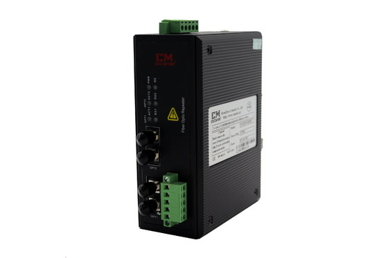 Rich Interface Fiber Optic Converter With DC18~36V Dual Redundant Power Input