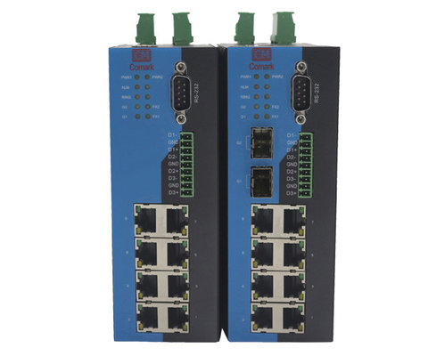 Managed Serial Ethernet Switch / Serial Port Modbus RTU/TCP Switch DIN Rail Mounted