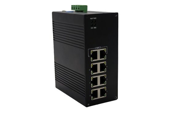 8 Port 100M Light Ring Industrial Network Switch / Manageable Network Switch 1.6Gbps