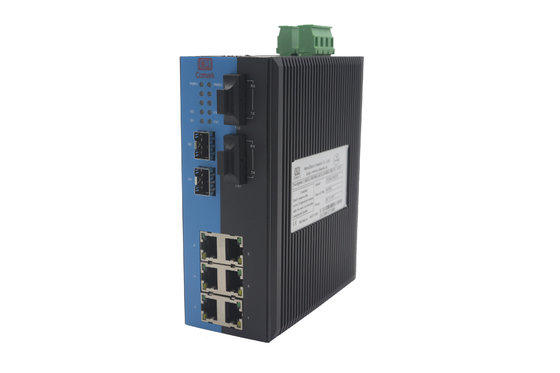 8 100M 2 1000M SFP Slots 10 Port Unmanaged Ethernet Switch 40℃~85℃ Work Temp