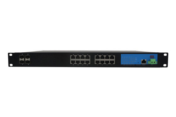 SFP Slot Industrial Managed Gigabit Ethernet Switch 20 Port IP40 Protection