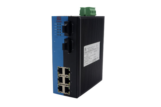 8 Port 10/100M Industrial Managed Ethernet Switch DIN35 Rail Mounting Metal Housing
