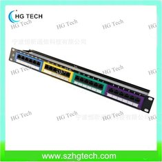 China Colourful UTP 24 Port Cat6 Patch Panel supplier