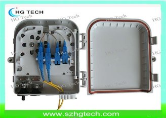China High impact plastic 8 Core FTTH Fiber Optic Distribution Box, Wall and pole mountable FTTH Solution supplier