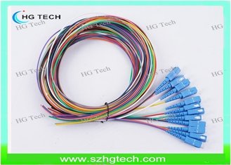 China 12Pack of SC/upc Pigtail 0.9MM For Fiber Optic Terminal Box, 12 Colors Fiber Cable supplier