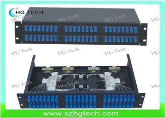 China Rack Mount SC 2U 48 Port Fiber Optic Patch Panel,Simplex SC Fiber Adapter supplier
