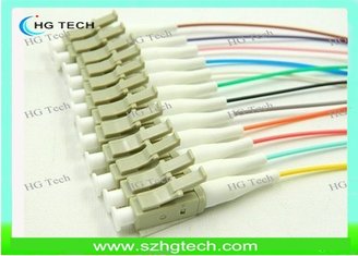 China 0.9mm Pigtail Fibra Optica LC For Fiber Optic Terminal Box, 12 Colors Fiber Cable supplier