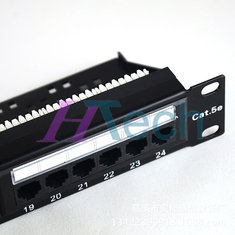 China Unshielded Krone CAT5E Patch Panel,Black Color, RJ45 Network Patch Panel supplier