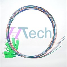 China 1m 6 Fiber SC/APC Multimode Fiber Optic Pigtail,PVC or LSZH supplier
