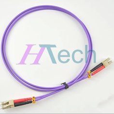 China LC/PC-LC/PC MM 50/125 DX 2.0mm 1M OM4 Fibre Optic Jumper Cables supplier