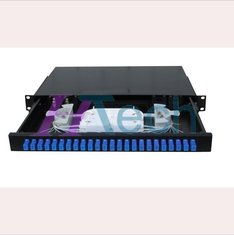 China Drawer type 1U 24Port  SC Fiber Optic Patch Panel,24Core SC ODF supplier