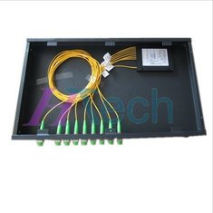 China 19inch 1*8 FC Rack Mount  Splitter Box, 1U FTTH Fiber Optic Splitter Box supplier