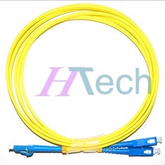 China Optical Fiber Patchcables 3 mm Duplex Single mode (Yellow) SC/UPC-LC/UPC 15 meter supplier