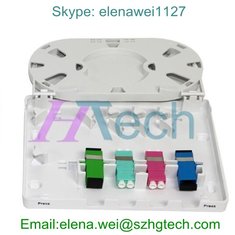 China Loaded 4 Core Fiber Optic Terminal Box LC Duplex Type supplier