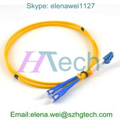 China 3 Meter SC/LC Singlemode Duplex Fiber Optic Patch Cable supplier