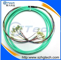 China LC-LC 12Core Fiber Optic Patch Cord OS1,OS2,OM3, OM4 supplier
