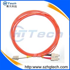 China LC-SC MM 62.5/125 Duplex 2.0MM 1M Fiber Optic Patch Cord supplier