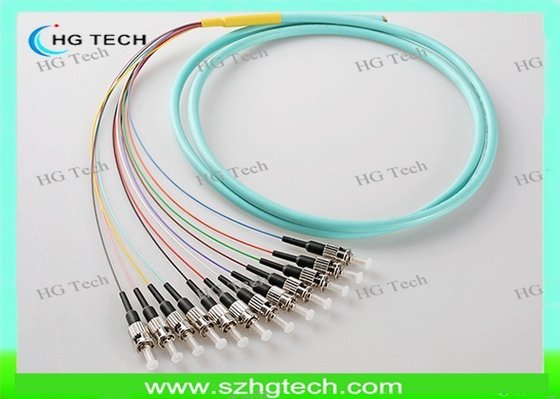 Round Type om3 SC Fiber Optic Pigtail 0.9mm Fanout Fiber Pigtail supplier