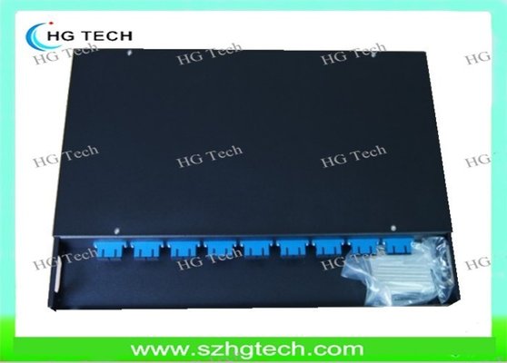 1u 18Core Rack Mounted Fiber Optic Patch Panel With SC/LC Fiber Adapter supplier