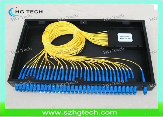 19inch Rack mounted SC/PC Fiber Optical 1X32 Splitter Box With 1X32 Fiber PLC Splitter supplier