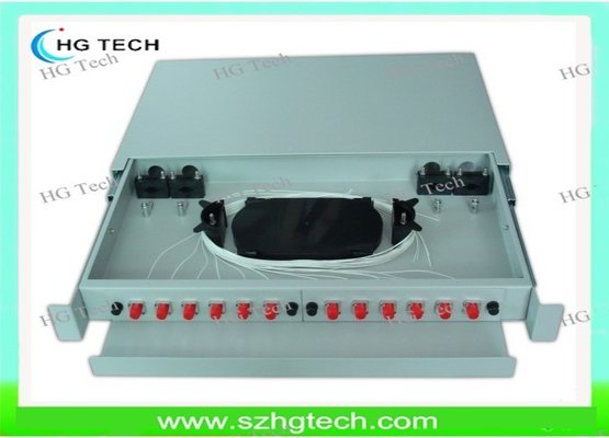 Rack Mount Pacth Panel Optic 12Port  FC Fiber Adapter With 1.2m FC Fiber Optic Pigtail supplier