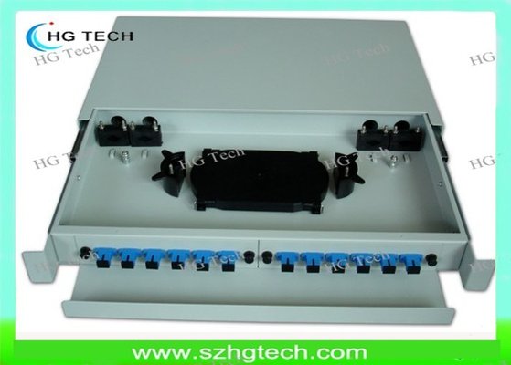 Rack Mount Pacth Panel Optic 12Port  FC Fiber Adapter With 1.2m FC Fiber Optic Pigtail supplier